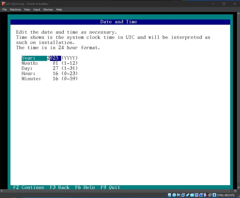 Solaris 11 installation