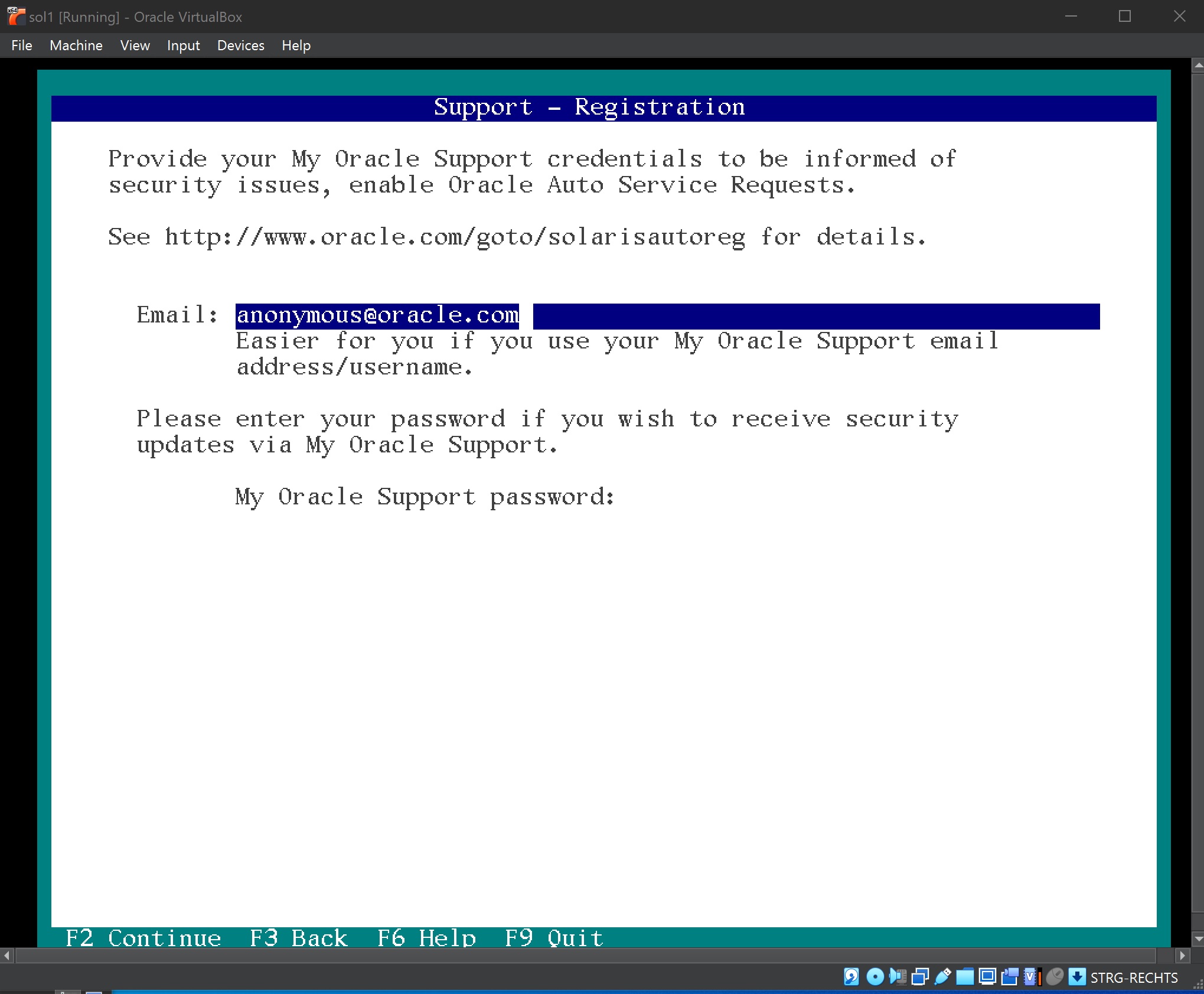 Solaris 11 installation