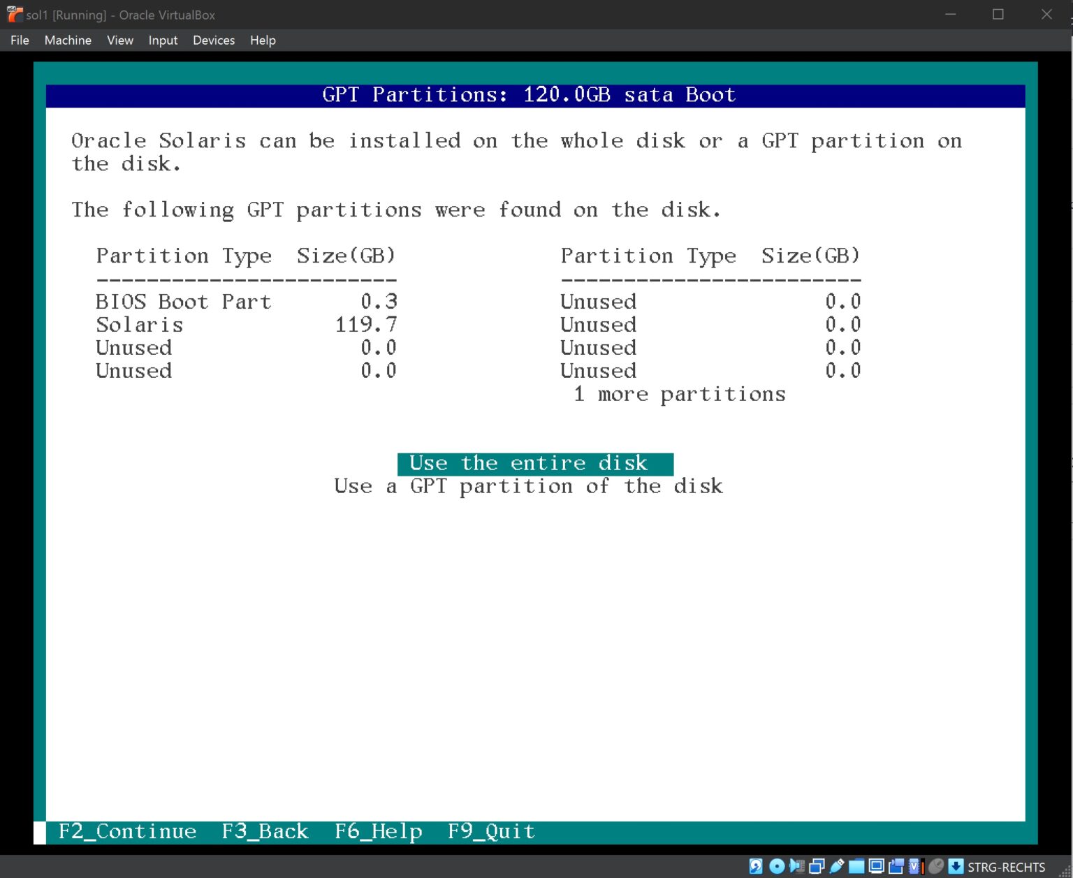 Solaris 11 installation