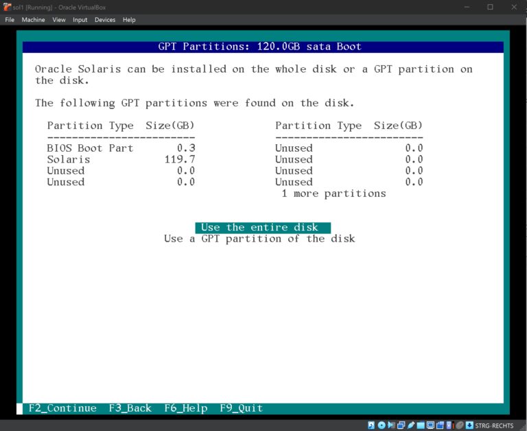 Solaris 11 installation