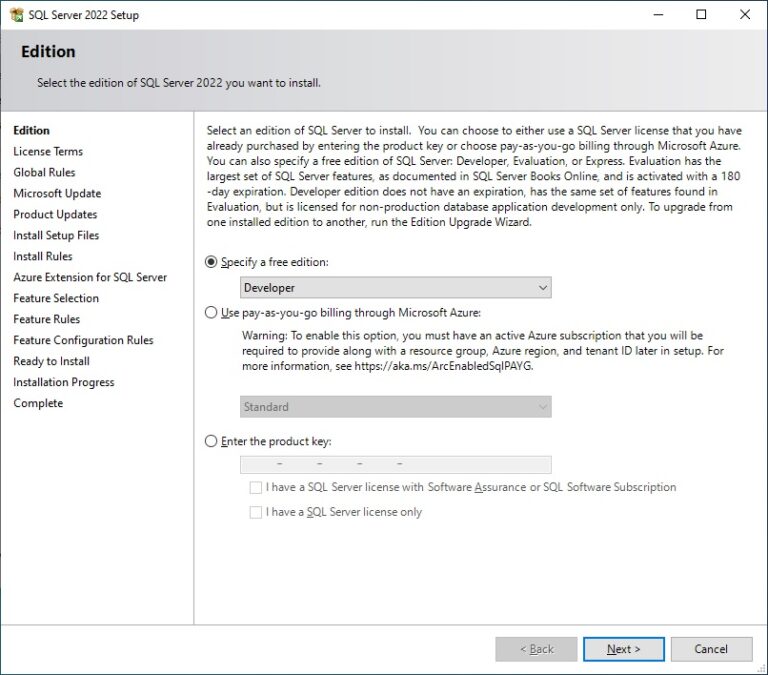 Installing MS SQL Server 2022 - JB ITC
