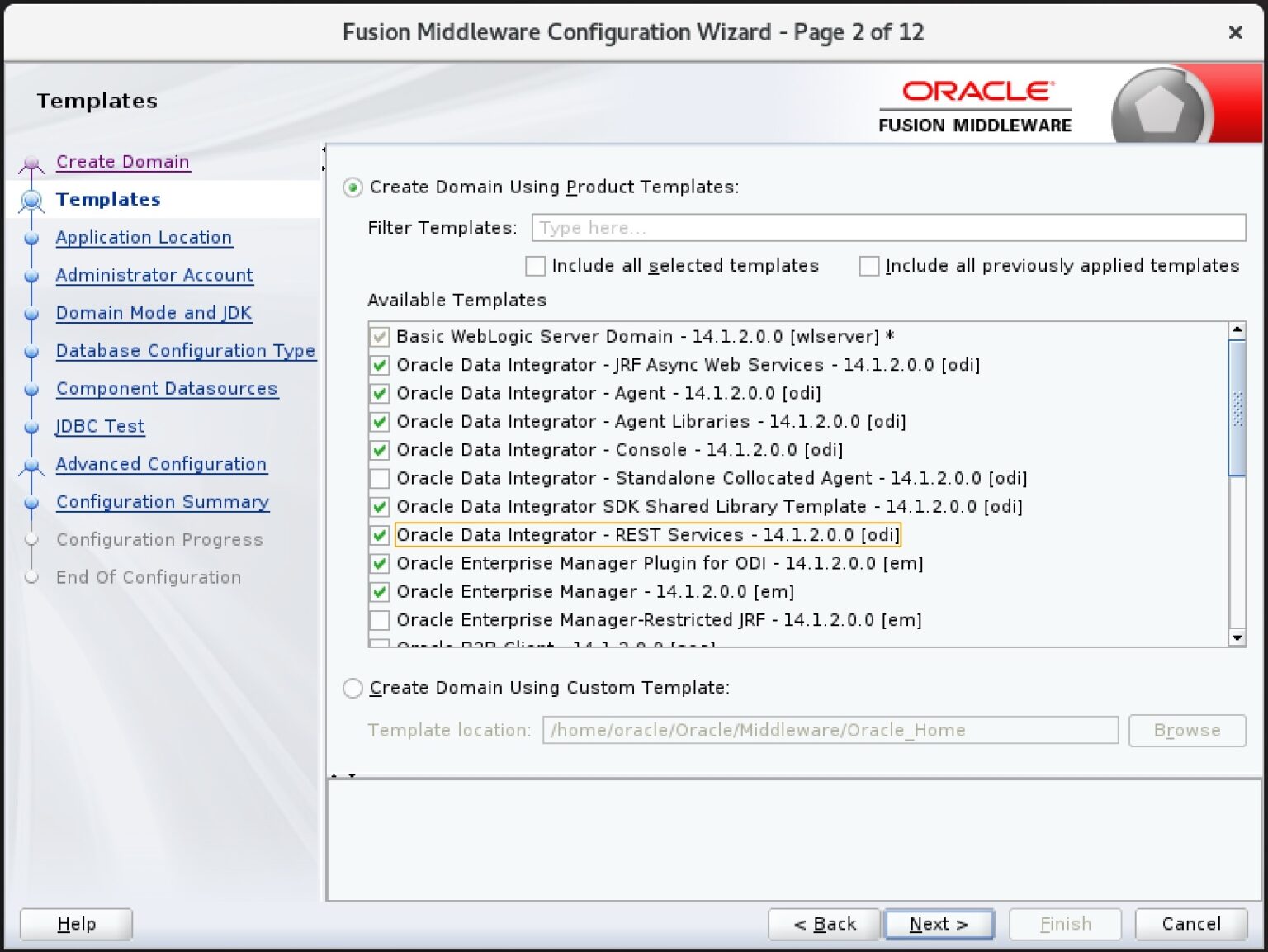 Installation of Oracle Data Integrator